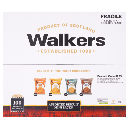 WALKERS MINI PACKS 100 X 25G – Selecta UK
