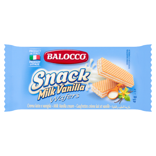Balocco Snack Milk Vanilla Wafers 45g – Selecta UK